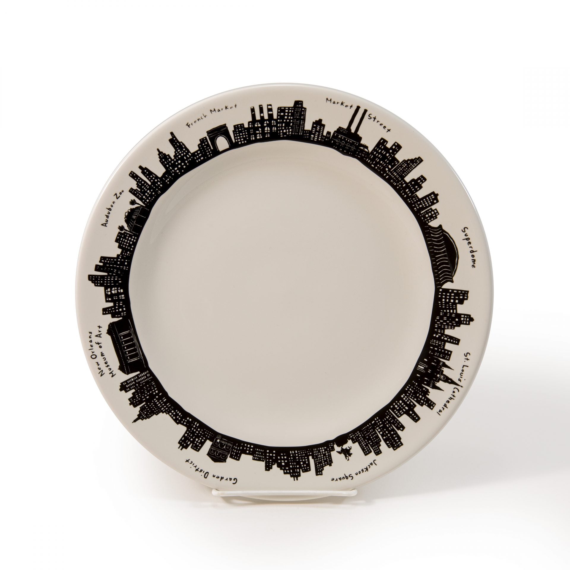New Orleans Skyline Collection Plates – New Orleans Museum of Art Shop